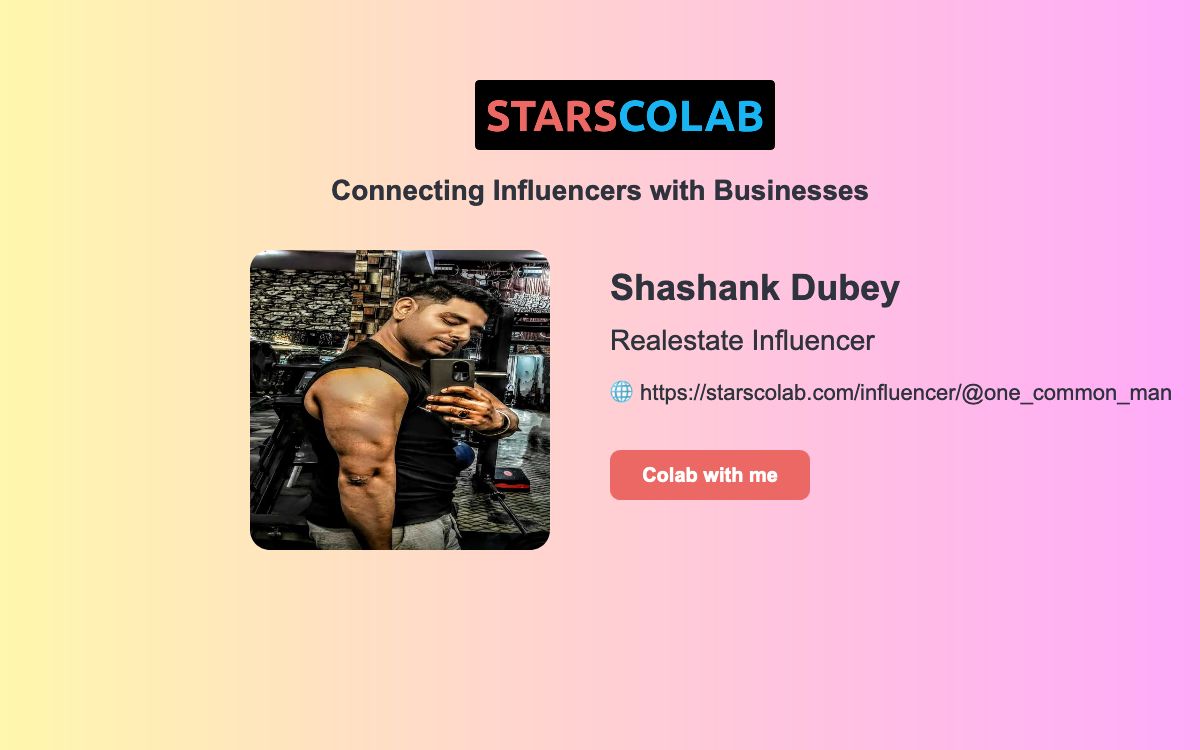 Colab with Shashank Dubey - realestate Influencer in jabalpur
